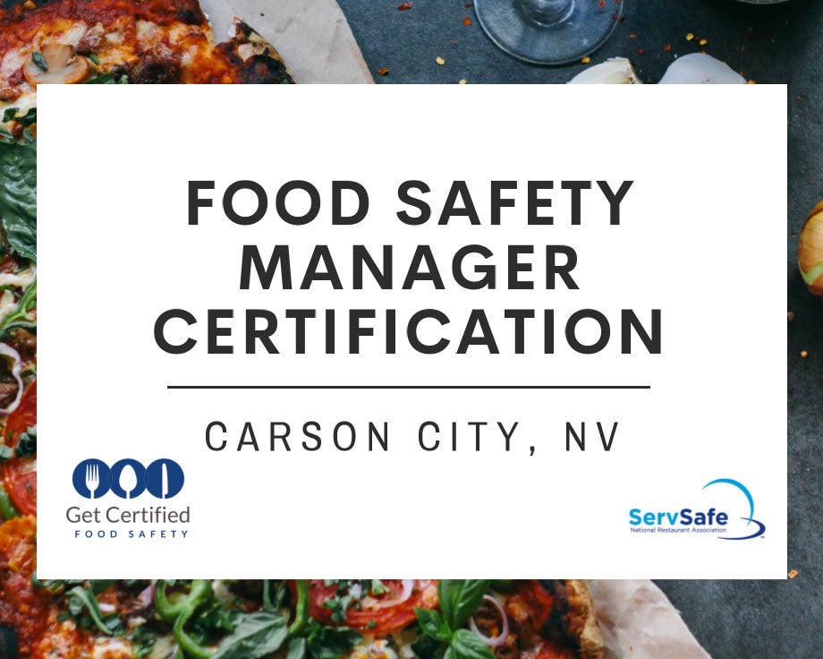 October 20th (Carson City) Food Safety Manager Class 9am-4pm | GET ...